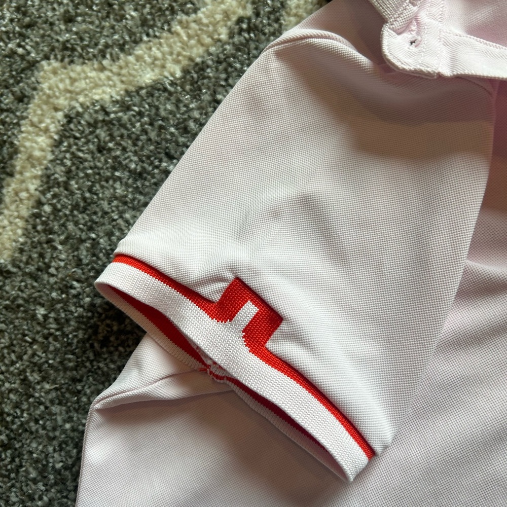 J Lindeberg Light Pink Pol With Red Details - Gem